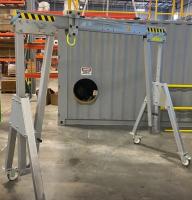 China Lightweight Mini Aluminum Gantry Crane with 450 kg Capacity for Small Scale Operations for sale