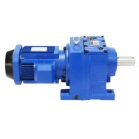 China Robust R Series Three Stage Reduction Helical Gear Reducer with High Transmission Efficiency and Hardened Gear for Engineering Machinery for sale
