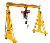 China Height Adjustable Hand Winch Gantry Crane with 0.5~5Ton Capacity and Remote Control for sale