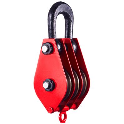 China National Standard Steel Wire Rope Pulley with High-Quality Bearing and Multi-Wheel Design for Open and Close Functionality in Heavy-Duty Lifting for sale