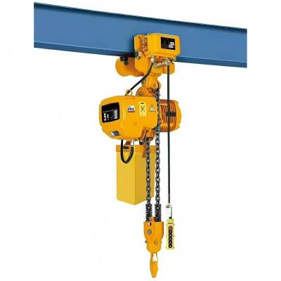 China 2T Load Capacity 380V Electric Chain Hoist Industrial Traveling Crane Lifting Machine for sale