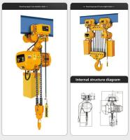 China 2T Load Capacity 380V Electric Chain Hoist Industrial Traveling Crane Lifting Machine for sale
