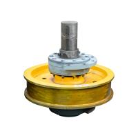 China Cast Iron Crane Wheel with HB 300-350 Surface Hardness and ZG430-640 Cast Steel for Gantry Crane Components for sale