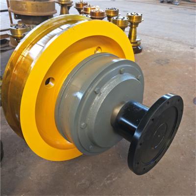 China Cast Iron Crane Wheel with HB 300-350 Surface Hardness and ZG430-640 Cast Steel for Gantry Crane Components for sale