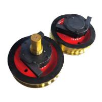 China Heavy Duty Crane Wheel Assembly with Angle Box Housing for Double Girder Overhead & Gantry Cranes for sale
