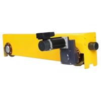China Heavy Duty LD300 European Standard End Carriage with Double Flanged Cast Steel Wheel for 10t Single Girder Bridge Crane for sale
