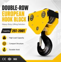 China Industrial 25-200T European Crane Lifting Hook Block for Gantry and Overhead Crane for sale