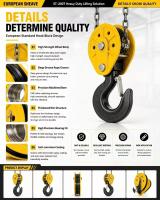 China Industrial Crane Hook Block Assembly DG20Mn Forged Lifting Hook Block for Overhead Gantry Crane for sale