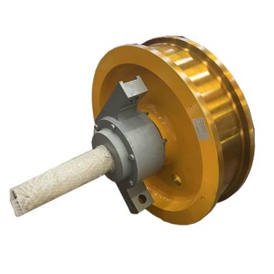 China 1000 mm High-Strength Forged Steel Crane Wheel Set with Custom Bore & Tread for Overhead Cranes for sale