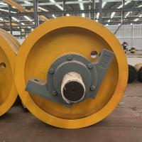 China 1000 mm High-Strength Forged Steel Crane Wheel Set with Custom Bore & Tread for Overhead Cranes for sale