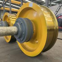 China 1000 mm High-Strength Forged Steel Crane Wheel Set with Custom Bore & Tread for Overhead Cranes for sale