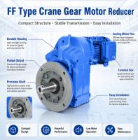 China Compact FF Series Flange Mounted Parallel Shaft Reduction Motor High Efficiency Helical Gearbox for Industrial Machinery for sale