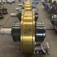 China Forged Steel Crane Wheels with High Corrosion Resistance and Tapered Roller Bearing for Heavy Duty Applications for sale