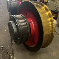 China Forged Steel Crane Wheels with High Corrosion Resistance and Tapered Roller Bearing for Heavy Duty Applications for sale