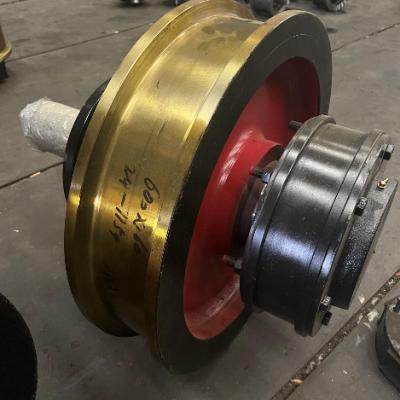 China Forged Steel Crane Wheels with High Corrosion Resistance and Tapered Roller Bearing for Heavy Duty Applications for sale