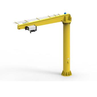 China Custom Movable Mini Electric Jib Crane with 360° Rotation and Floor Mounted Design for sale