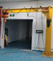 China Custom Movable Mini Electric Jib Crane with 360° Rotation and Floor Mounted Design for sale