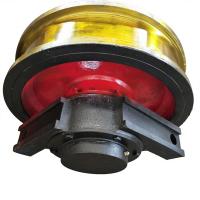 China Forged Alloy Steel Crane Wheel Assembly with HB300–380 Hardness and 100–1000 mm Diameter for Heavy-Duty Cranes for sale