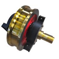 China Forged Alloy Steel Single Flange Crane Wheel with Precision CNC Machining and Heat-Treated for Gantry Cranes for sale