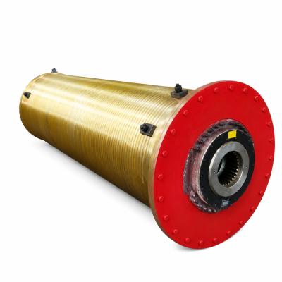 China Stress Relieved Steel Drum with Precision CNC Machined Rope Grooves for OEM Customization for sale