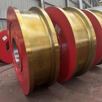 China Heat Treated ISO 9001 Certified Crane Wheels with Tapered Roller Bearing for Smooth Crane Operations for sale