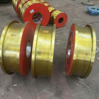 China Heat Treated ISO 9001 Certified Crane Wheels with Tapered Roller Bearing for Smooth Crane Operations for sale