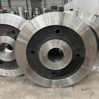 China Heat Treated ISO 9001 Certified Crane Wheels with Tapered Roller Bearing for Smooth Crane Operations for sale