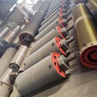 China Heavy Duty Q345B Steel Wire Rope Drum for 50 Ton Double Girder Overhead Crane Trolley for sale