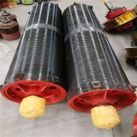 China Heavy Duty Forged Steel Wire Rope Drum Overhead Bridge Crane Hoisting Drum Custom Q345B Welded Rope Drum For Double Girder Overhead Crane for sale