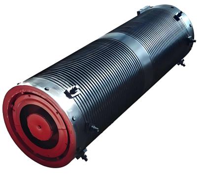 China Precision Forged Steel Wire Rope Drum Assembly for Double Girder Overhead Crane Trolley, Q345B Custom OEM Crane Hoist Drum for sale