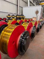 China Marine Grade Stainless Steel Crane Wheel with HB300–380 Or HRC45–55 Surface Hardness and 500 Mm Wheel Diameter for Offshore Port Machinery for sale