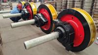 China ISO 9001 Certified Tapered Tread Crane Wheel with 500 Mm Diameter and Heat Treated Painted Surface for sale