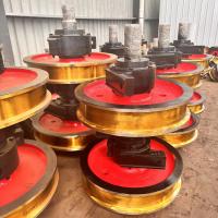 China ISO 9001 Certified Tapered Tread Crane Wheel with 500 Mm Diameter and Heat Treated Painted Surface for sale