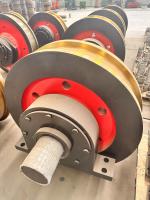 China ISO 9001 Certified Tapered Tread Crane Wheel with 500 Mm Diameter and Heat Treated Painted Surface for sale