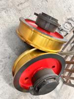 China ISO 9001 Certified Tapered Tread Crane Wheel with 500 Mm Diameter and Heat Treated Painted Surface for sale