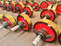 China ISO 9001 Certified Tapered Tread Crane Wheel with 500 Mm Diameter and Heat Treated Painted Surface for sale