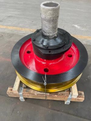 China OEM Customized 500 mm Wheel Diameter Heat Treated and Painted ISO 9001 Certified Crane Wheels for Overhead and Gantry Cranes for sale