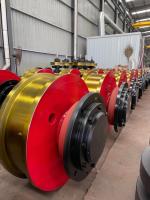 China OEM Customized 500 mm Wheel Diameter Heat Treated and Painted ISO 9001 Certified Crane Wheels for Overhead and Gantry Cranes for sale