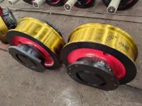 China OEM Customized 500 mm Wheel Diameter Heat Treated and Painted ISO 9001 Certified Crane Wheels for Overhead and Gantry Cranes for sale