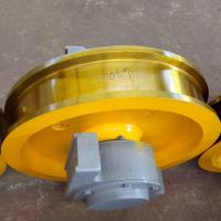 China ISO 9001 Certified Heat Treated and Painted Crane Wheels with 500mm Diameter for Industrial Applications for sale