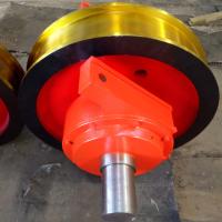 China ISO 9001 Certified Heat Treated and Painted Crane Wheels with 500mm Diameter for Industrial Applications for sale
