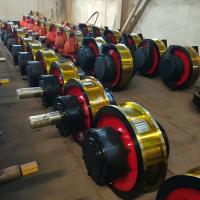China High Strength Forged Steel Crane Wheel for Heavy Duty Bridge Crane for sale