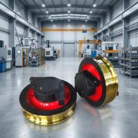 China Hardened Steel Double Flange Crane Wheel for Stable Rail Travel for sale