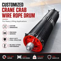 China Customized Crane Crab Wire Rope Drum for Heavy Lifting Applications for sale