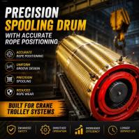 China Precision Spooling Drum with Accurate Rope Positioning for sale