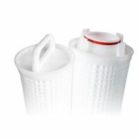 China Glass Fiber Reinforced Polypropylene End Cap Polypropylene Pleated High Flow Filter Cartridge 6 Inch Diameter High Surface Area Industrial RO Pre Filtration Unit for sale