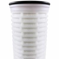 China Glass Fiber Reinforced Polypropylene End Cap Polypropylene Pleated High Flow Filter Cartridge 6 Inch Diameter High Surface Area Industrial RO Pre Filtration Unit for sale