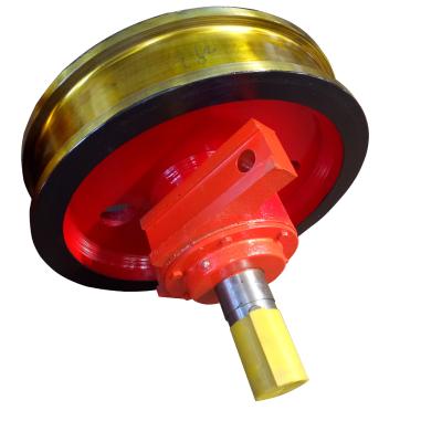 China Durable Forged Steel 42CrMo Large Diameter Industrial Wheel Assembly for Heavy Duty Port Cranes and Ship Unloaders for sale