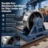 China Durable Port Machinery Rail Wheel for Ship Loader and Unloader for sale
