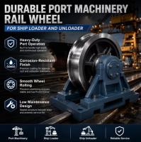 China Durable Port Machinery Rail Wheel for Ship Loader and Unloader for sale
